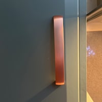 Matt Black Slim Squared Angular Kitchen Cabinet Handle 160mm Bedroom ...