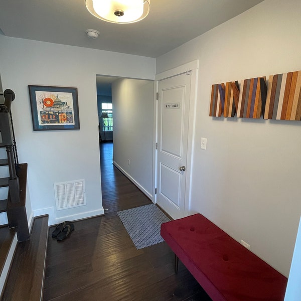 Grand Design Modern Coat Rack, Hardwood Coat Rack, MCM Wall Hanging ...