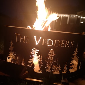 Personalized Fire Pit Rings Fire Pit Custom Fire Pits Outdoor Home ...