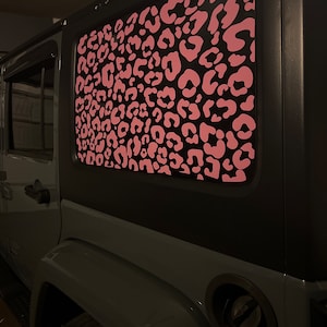 Leopard Cheetah Print Rear Window Decals Fit Jeep Wrangler - Etsy