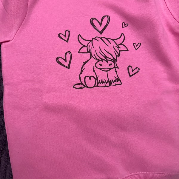 Baby Cow Svg Highland Cow Svg Cuttable Design SVG PNG Dxf Eps Ai Pdf ...