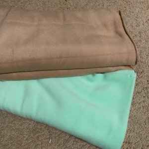 Solid Mint Anti-pill Fleece Fabric by the Yard heavy Weight - Etsy