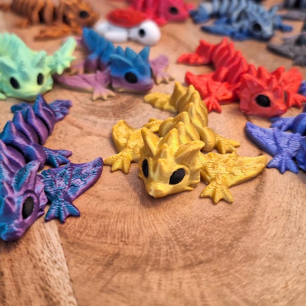 3D Printed Marine Animal Toy Bundle, Colorful Fidget and Sensory Aids ...