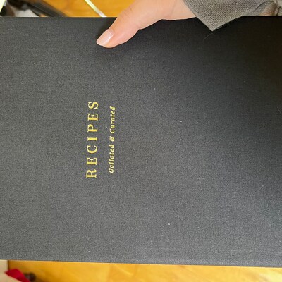 Recipe Binder Set Gift for Mom / Mothers Collated & Curated Recipe Book ...