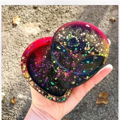 Alien Head Trinket Box Handmade Plastic Resin Mold - Etsy
