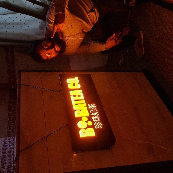 3d Backlit Sign, 3d Led Signage, Custom Outdoor Logo, Light Sign 3d ...