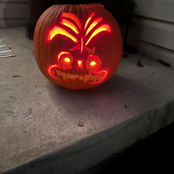 Anxiety Inside Out Pumpkin Stencil Jack O Lantern Easy Instant Download ...