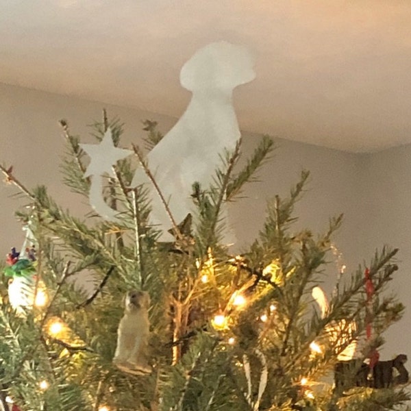 Labrador Retriever, Dog Tree Topper, Holiday Decoration, Aluminum ...