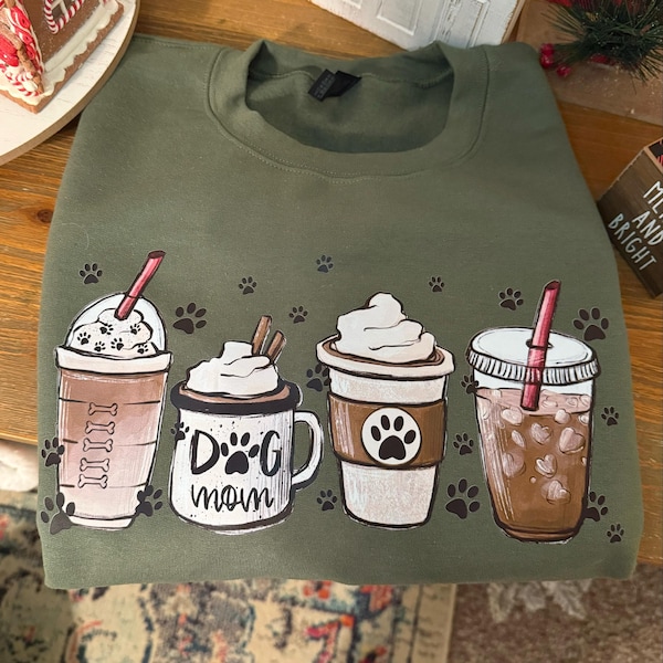 Dog Mom Coffee Cup PNG, Dogs Mama, Pet Lovers, Cute Paws Latte ...