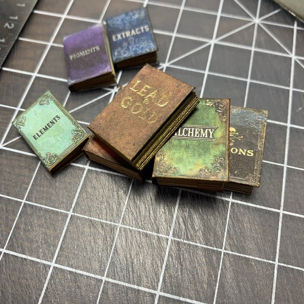 1:12 Miniature Printable Magic Books - Set of 10 - Etsy