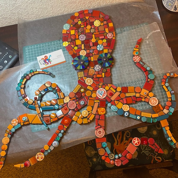 100 CERAMIC Mini TILES - Mixed Designs - Glazed - Great for MOSAICS ...