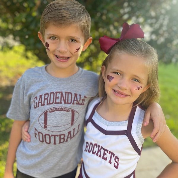 Custom School Spirit Tattoos, Temporary Tats, Your Mascot, Your Team - Etsy