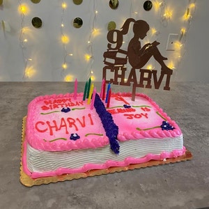 Reading Cake Topper, Book Cake Topper, Reading Book Topper ...