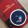 William the Worm - Labyrinth Cross Stitch - Ello Worm Modern Cross ...