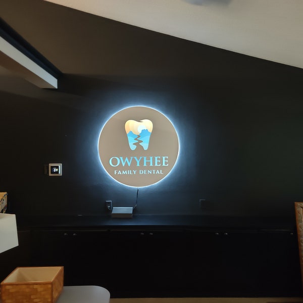 Custom LED Logo Sign, Illuminated Business Sign, 3D Backlit Display - Etsy