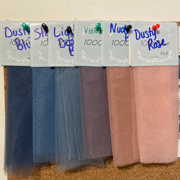 Sample of the Softest Tulle, Color Swatch of Softest Tulle,color Card ...