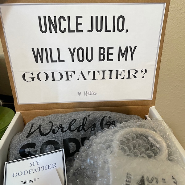 Godfather Box - Personalized Godfather Gift - Will You Be My Godfather ...