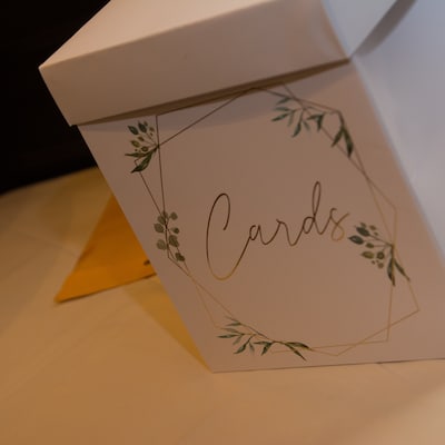 Lovely Botanical Cards Box With Floral Print, Cards Box, Botanical ...