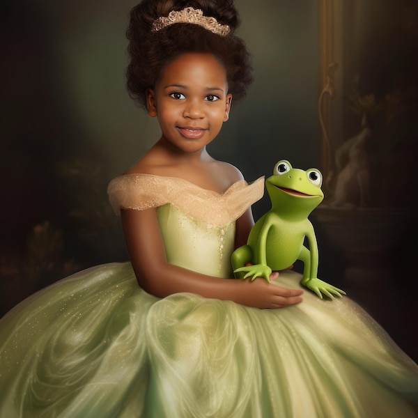 Custom Fairy Portrait From Photo Custom Princess Portrait Princess ...