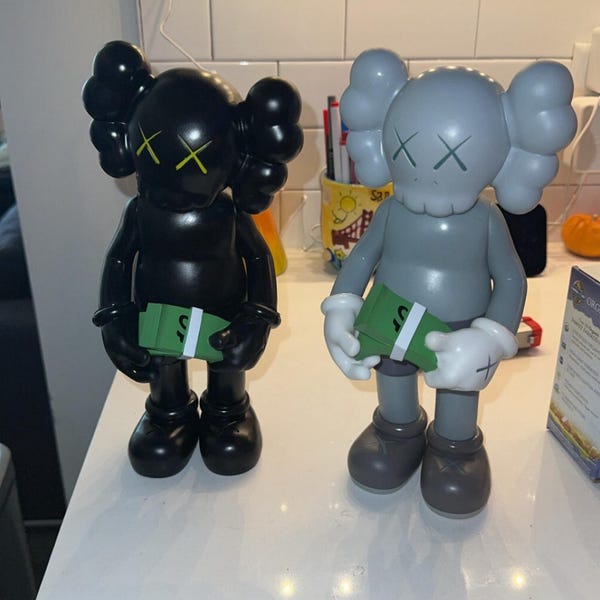 Inspired by KAWS Money Counting Statue - Modern Art Decor - Hypebeast ...