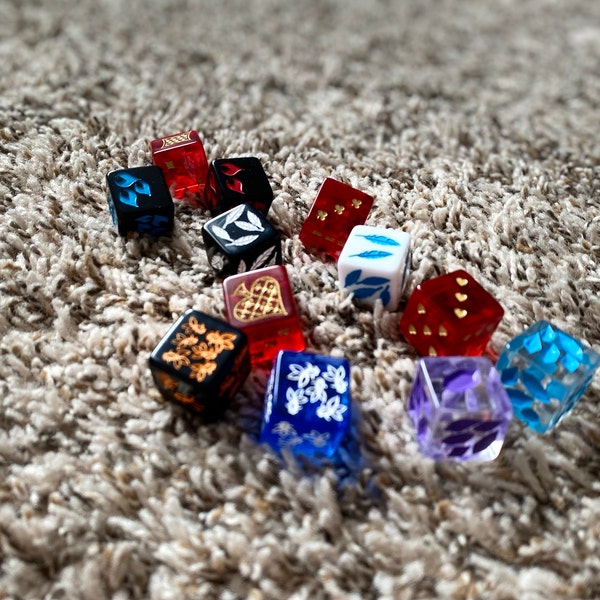 Crystal Dice / Set of 2 / D6 Gem, Pagan, Wiccan - Etsy