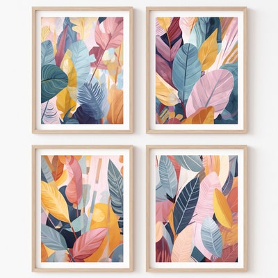 Four Frames Mockup, Four Vertical Frame, Set of Four Frame, 4 Digital ...