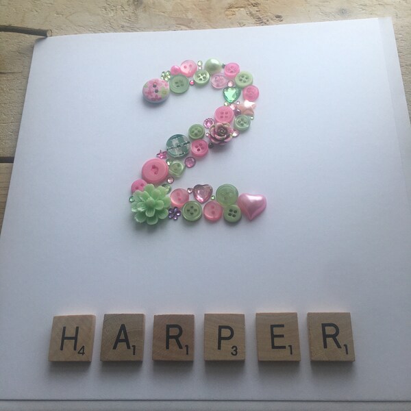 Handmade Birthday Card for Partially Sighted or Blind, for Man or Woman ...