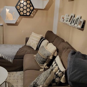 Set of Hexagon Cat Shelfs Included Steps, Cat Furniture , Cat House ...