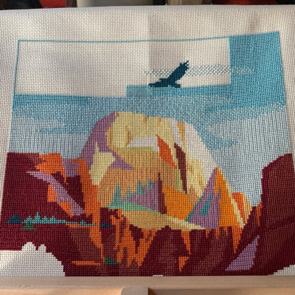 Zion National Park #P423 Cross Stitch Embroidery Pattern Download ...