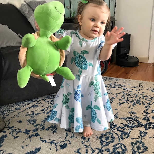 Sea Turtle Twirl Dress - Etsy