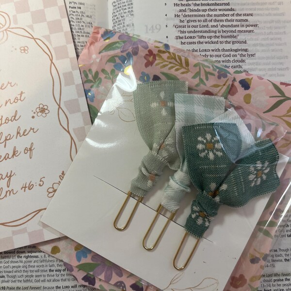 Satin Pink ~ Ribbon Bookmark - Etsy