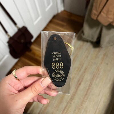 Custom Retro Motel Key Fob, YOUR CUSTOM TEXT, Custom Keychain ...