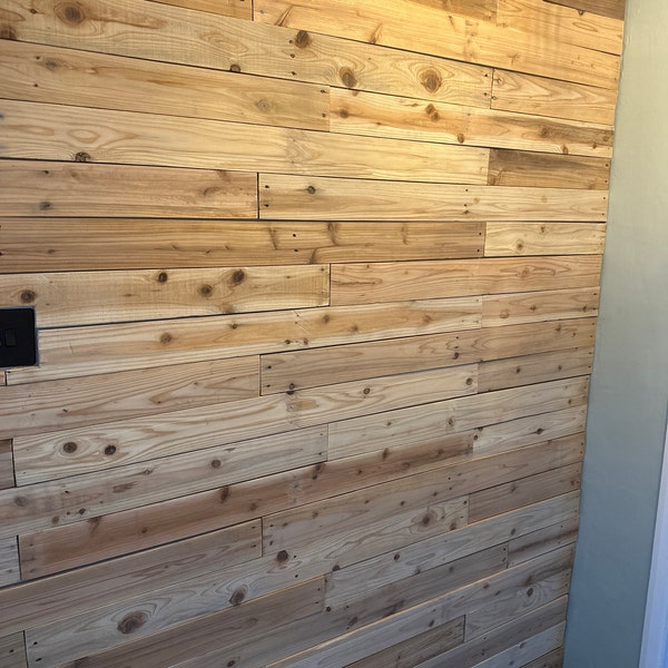 Reclaimed Pallet Wood Wall Cladding, Rustic Timber Planks, Interior ...