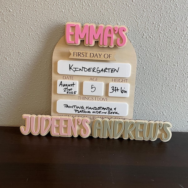 First Day of School Sign, Personalized Back to School Sign, Homeschool ...