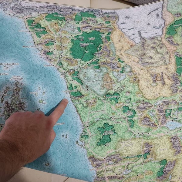 Custom RPG / Game Cloth Map Printing Service - Etsy