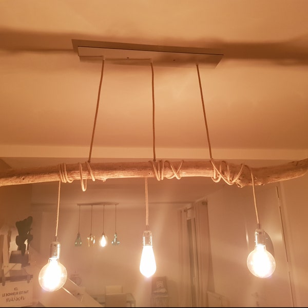 Boho Wooden Clothes Rack, Clothes Hanger, Handmade With Hazel and Solid ...