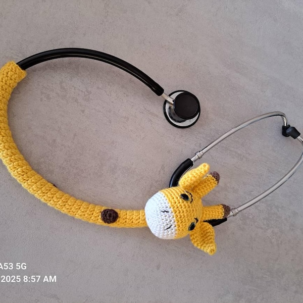 Crochet Stethoscope Cover Pattern PDF, Giraffe Stethoscope Cover, Nurse ...