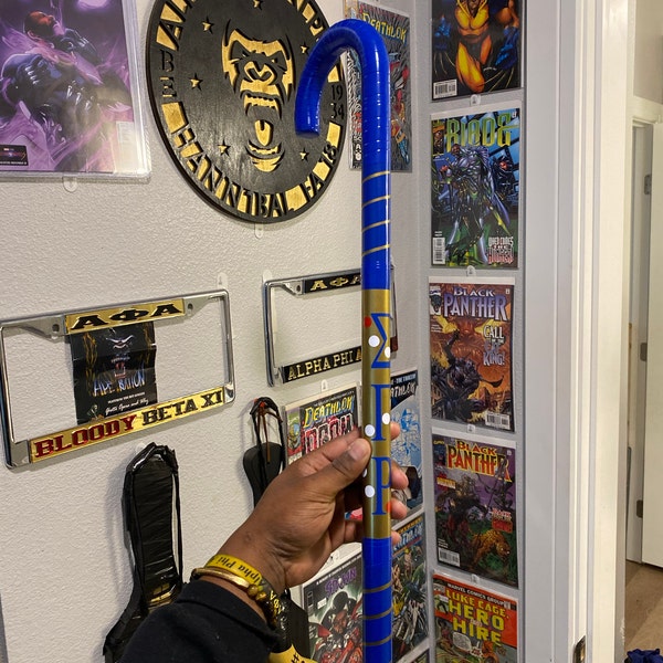 Sigma Gamma Rho Cane - Letters, Rubies and Pearls / Wrapped Cane - Etsy