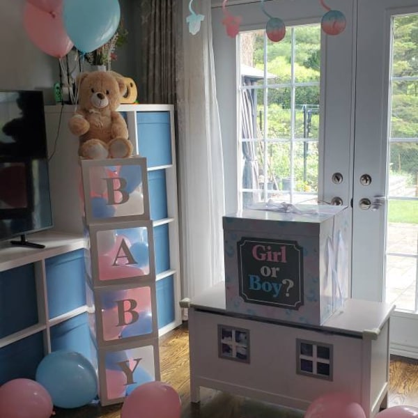 Baby Balloon Boxes | Baby Shower Blocks | Custom Baby Boxes | Custom ...