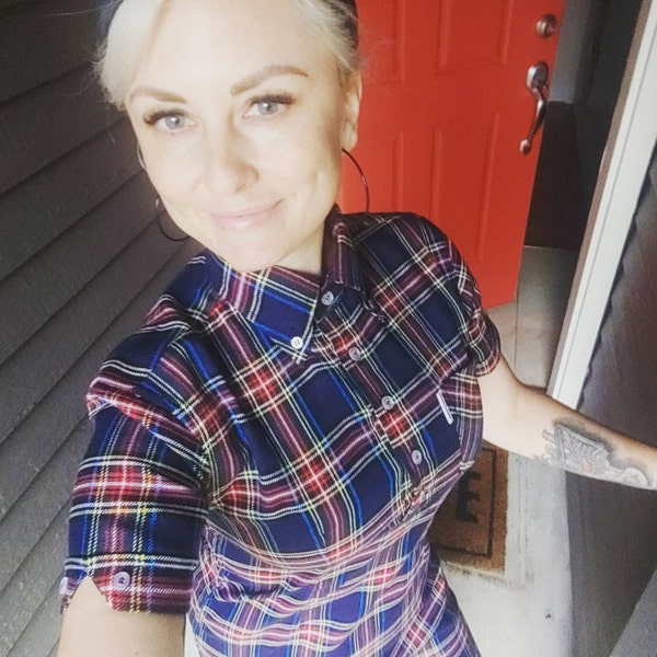 Jeggae Dress *susie* Skingirl/mod/1969 Button Down! - Etsy