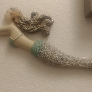 Sea Shell Wall Mermaid Coastal Nautical Home Decor-mermaid Art-mermaid ...