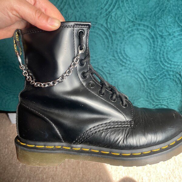 CUSTOM WORD NAME Boot Chain Charms Hardware Grunge Charm, Shoe ...