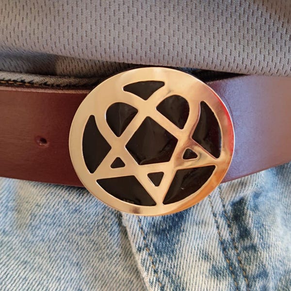 Razorblade Romance Heartagram Belt Buckle - HIM - Ville Valo Love Metal ...
