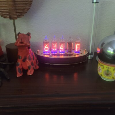 5-tube Nixie Thermometer V2 DIY Kit, With Brass Top - Etsy