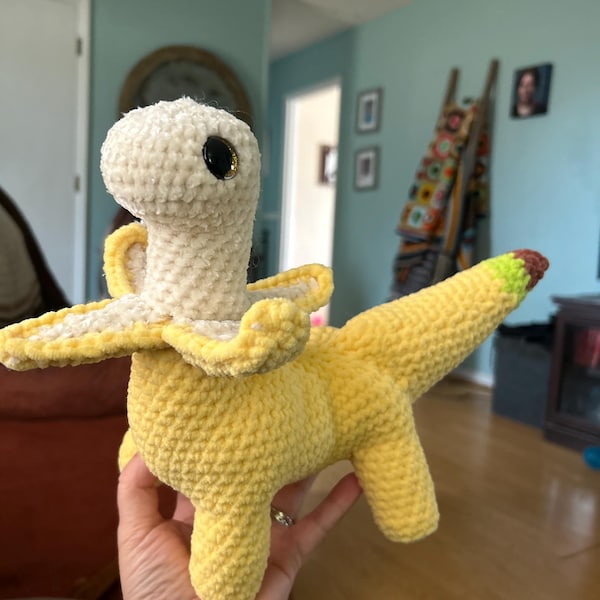 Bananasaurus Dinosaur NO SEW Crochet Pattern - Etsy Canada