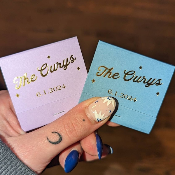 My Apartment Sparkle Matches - Personalized 30 Strike Matchbooks ...