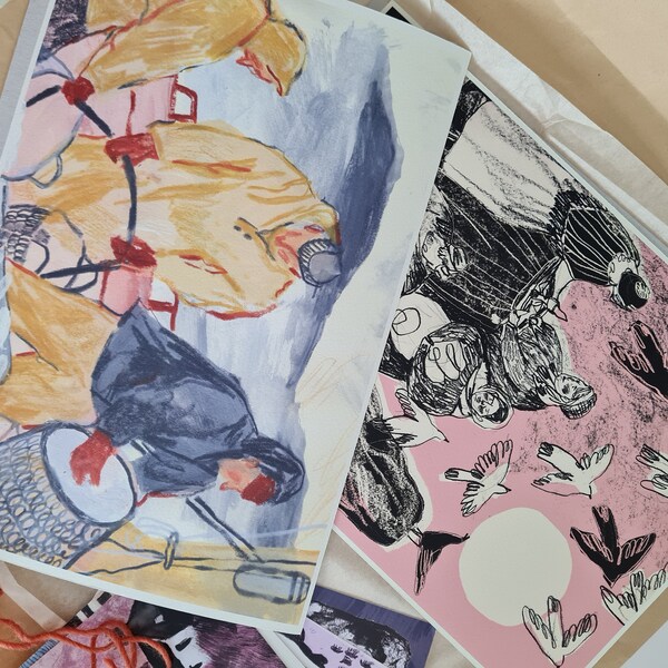 A3 Risograph Print Scottish Crofters the Dawn (scottish Gift, Scotland ...