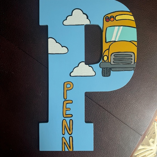 Custom Painted Letters, Hand Painted Letters, Gift for Kids, Kid Room ...