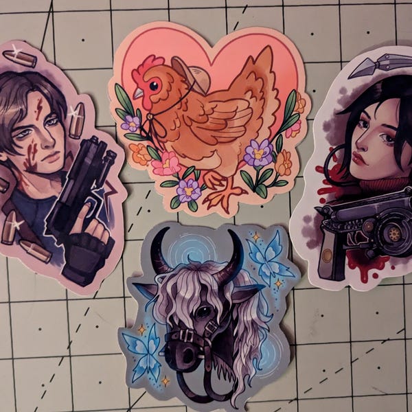 Flora Moth Sticker - Etsy