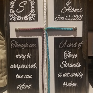 Cord of Three Strands Wedding Braid Cross Wedding Ceremony | Etsy